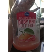Kroger 100% Grapefruit Juice, Ruby Red: Calories, Nutrition Analysis ...