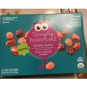 Simply Balanced Mixed Berry, Fruit Flavored Snacks: Calories, Nutrition ...