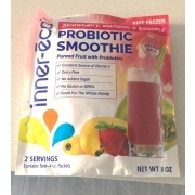 Inner-Eco Probiotic Smoothie, Strawberry, Banana, & Coconut: Calories ...