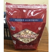 Diamond Sliced Almonds: Calories, Nutrition Analysis & More | Fooducate