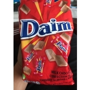 Daim Milk Chocolate, Confection With Caramel Almond Candy: Calories ...