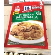 McCormick Chicken Marsala Seasoning Mix: Calories, Nutrition Analysis ...