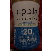 Ripple Protein Powder, Vanilla: Calories, Nutrition Analysis & More ...