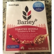 Freedom Foods Toasted Muesli Cranberry And Nuts: Calories, Nutrition ...