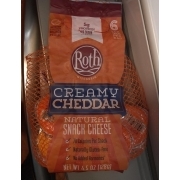 Roth Natural Snack Cheese, Creamy Cheddar: Calories, Nutrition Analysis ...