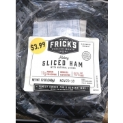 Frick's Quality Meats Hickory Sliced Ham With Natural Juices: Calories ...