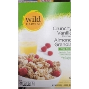 Wild Harvest Crunchy Vanilla Flavored, Almond Granola: Calories ...