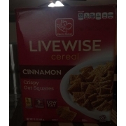Harris Teeter Cereal, Cinnamon, Crispy Oat Squares: Calories, Nutrition ...