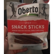 Oberto Spicy Snack Sticks: Calories, Nutrition Analysis & More | Fooducate