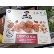 Quaker Sandwich Minis, Peanut Butter And Pomegranate: Calories ...