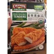 Coleman Organic Chicken Breast Tenders, Breaded: Calories, Nutrition ...