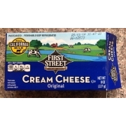 First Street Cream Cheese: Calories, Nutrition Analysis & More | Fooducate