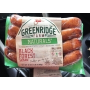 Greenridge Farm Black Forest Sausage: Calories, Nutrition Analysis ...