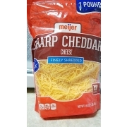 Meijer Sharp Cheddar Cheese: Calories, Nutrition Analysis & More ...