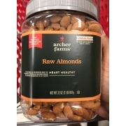 Archer Farms Raw Almonds: Calories, Nutrition Analysis & More | Fooducate