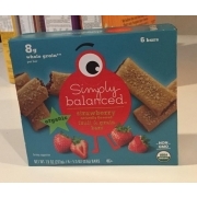 Simply Balanced Bars, Fruit And Grain, Strawberry Flavored: Calories ...