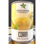 Freedom's Choice Cream Style Corn: Calories, Nutrition Analysis & More ...