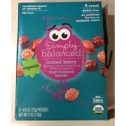 Simply Balanced Mixed Berry, Fruit Flavored Snacks: Calories, Nutrition ...