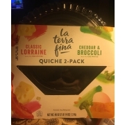 La Terra Fina Quiche, Variety Pack: Calories, Nutrition Analysis & More ...