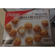 Delizza Puffs, Belgian Mini Cream, Vanilla Flavored Whipped Cream ...