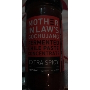Mother In Law's Chile Paste Concentrate, Extra Spicy: Calories ...