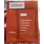 RxBar Protein Bar, Pumpkin Spice: Calories, Nutrition Analysis & More ...