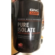 Gnc Amp Pure Isolate, Whey Protein, Strawberry, Dietary Supplement ...