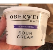 Oberweis Dairy Sour Cream, Traditional: Calories, Nutrition Analysis ...