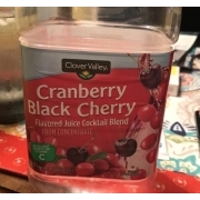 Clover Valley Juice Cocktail Blend, Cranberry Black Cherry: Calories ...