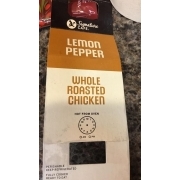 Signature Cafe Whole Roasted Chicken, Lemon Pepper: Calories, Nutrition ...