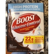 Boost Glucose Control Balanced Nutritional Drink, Rich Chocolate ...