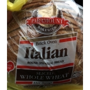 Paramount Bakeries Bread, Whole Wheat, Italian, Brick Oven: Calories ...