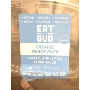 Eat Gud Falafel Snack Pack, Falafel With Lemon Tahini Sauce: Calories ...