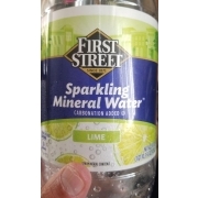 First Street Sparkling Mineral Water, Lime: Calories, Nutrition ...