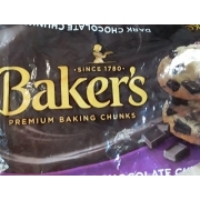 Baker's Premium Baking Chunks, Chocolate Chip: Calories, Nutrition ...