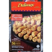 Delimex Chicken Taquitos, White Meat: Calories, Nutrition Analysis ...