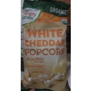 Simply Nature Popcorn, White Cheddar, Organic: Calories, Nutrition ...