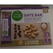 Simple Truth Date Bar, Chocolate Chip Cookie Dough: Calories, Nutrition ...