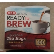 H-E-B Tea Bags, Ready To Brew: Calories, Nutrition Analysis & More ...
