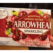 Arrowhead Sparkling Mountain Spring Water, Black Cherry: Calories ...