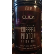 Click Drink Mix, Coffee & Protein, Mocha: Calories, Nutrition Analysis ...