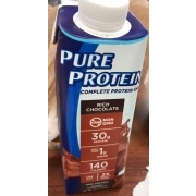Pure Protein Complete Protein Shake, Rich Chocolate: Calories ...
