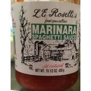 L.E. Roselli's Marinara Spaghetti Sauce: Calories, Nutrition Analysis ...