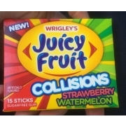 Wrigley's Gum, Juicy Fruit, Collisions Strawberry Watermelon: Calories ...