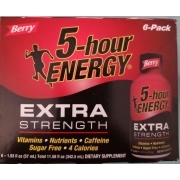 5-hour Energy 5-Hour Energy, Extra Strength, Berry, Dietary Supplement ...