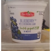 Our Family Yogurt, Low-fat, Blueberry: Calories, Nutrition Analysis ...