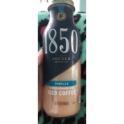 1850 The Folger Coffee Co Iced Coffee, Vanilla: Calories, Nutrition ...