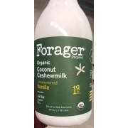 Forager Project Coconut Cashewmilk, Vanilla, Unsweetened: Calories ...