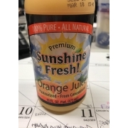 Sunshine Fresh Orange Juice: Calories, Nutrition Analysis & More ...