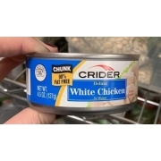 Crider White Chicken, In Water: Calories, Nutrition Analysis & More ...